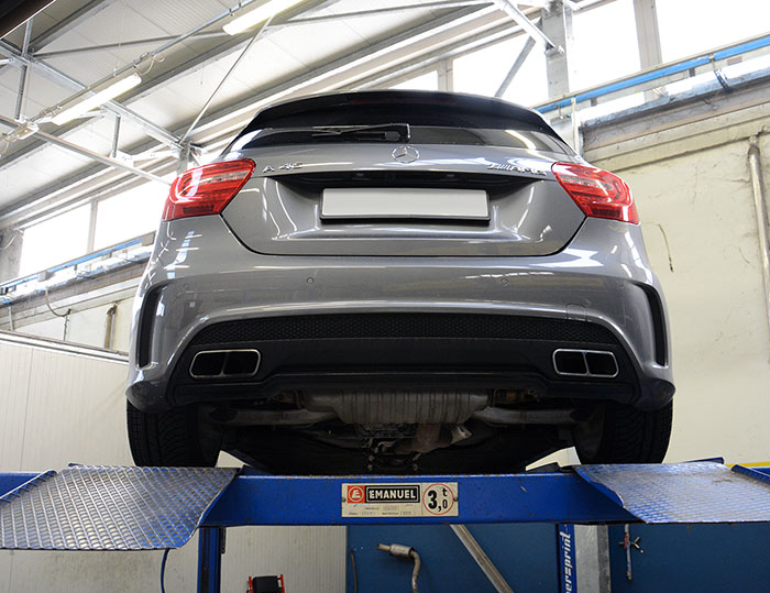 MERCEDES W176 A 45 AMG 381 Hp 2015 sports exhaust buy an exhaust system for MERCEDES W176 A 45 AMG
